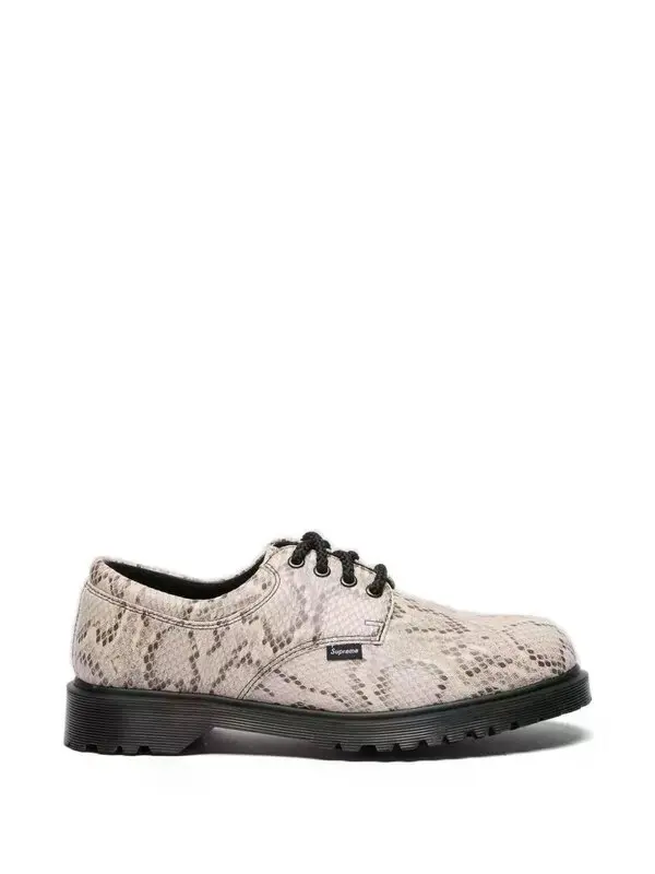 Dr. Martens X Supreme Snakeskin-effect Shoes - Neutrals