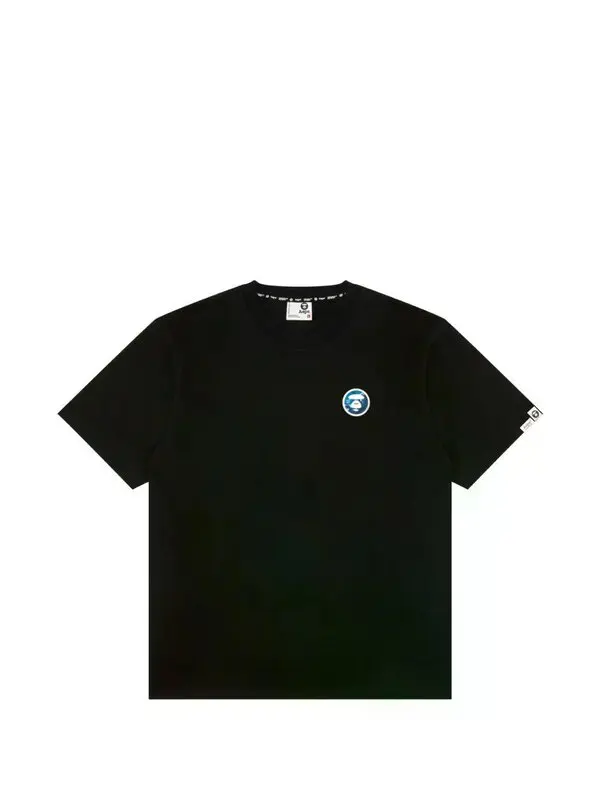 AAPE BY *A BATHING APE Logo-print Cotton T-shirt - Black