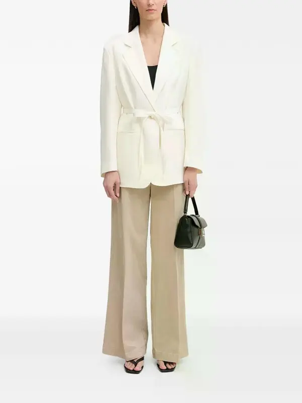 Marc O'polo Pressed Crease Wide-leg Trousers - Neutrals