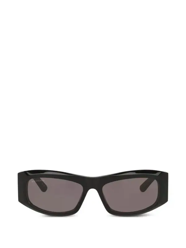 Balenciaga Rectangle-frame Sunglasses - Black