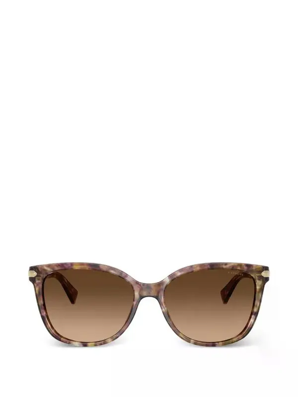 COACH Tortoiseshell Cat-eye Sunglasses - Brown
