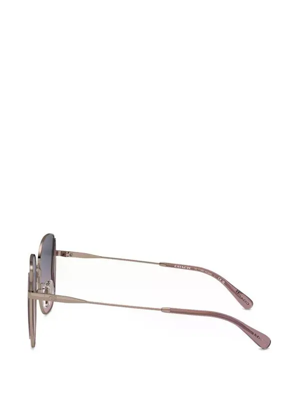 COACH Gradient Geometric-frame Sunglasses - Gold