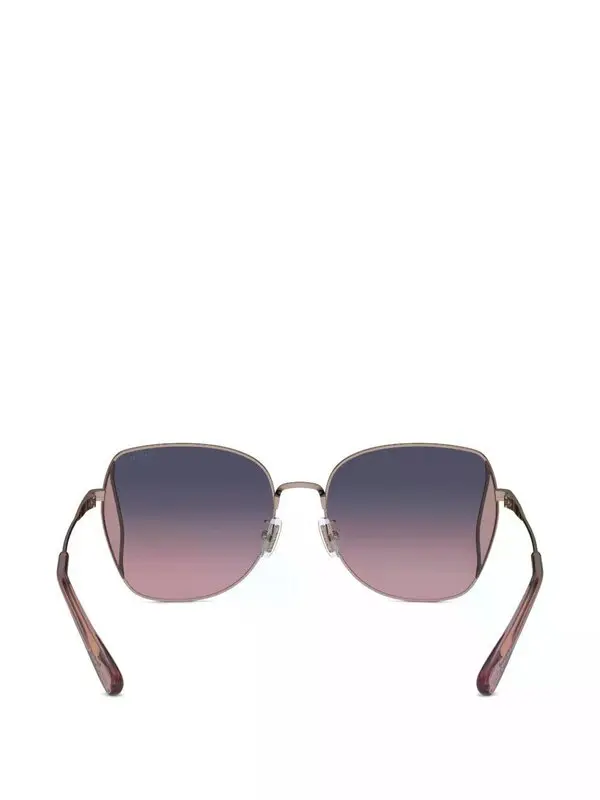 COACH Gradient Geometric-frame Sunglasses
