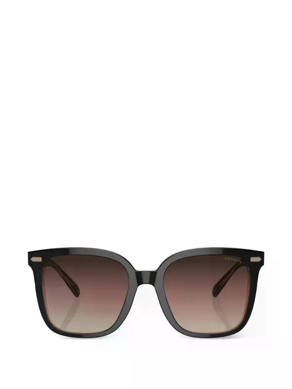 COACH Square Frame Sunglasses - Black