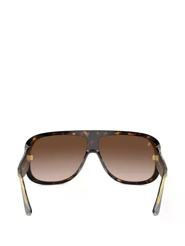 FERRARI Geometric Frame Sunglasses