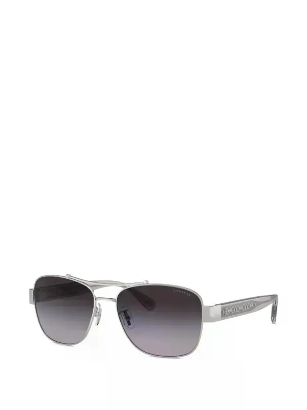 COACH Double-bridge Pilot-frame Sunglasses