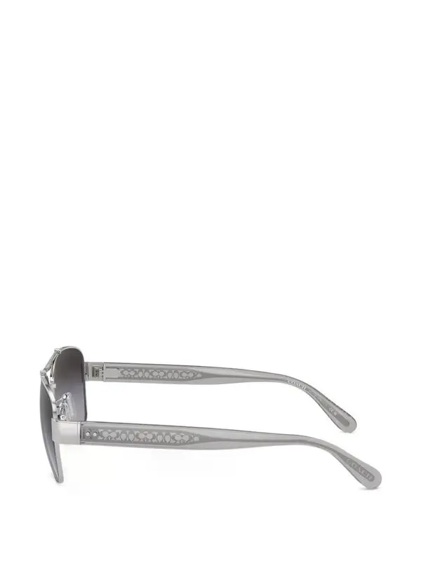 COACH Double-bridge Pilot-frame Sunglasses