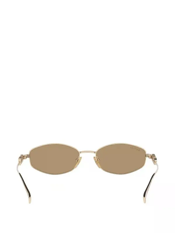 Gucci Logo-arm Round-frame Sunglasses