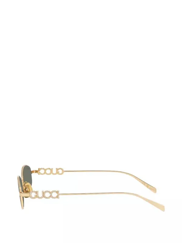 Gucci Crystal-embellished Geometric Sunglasses