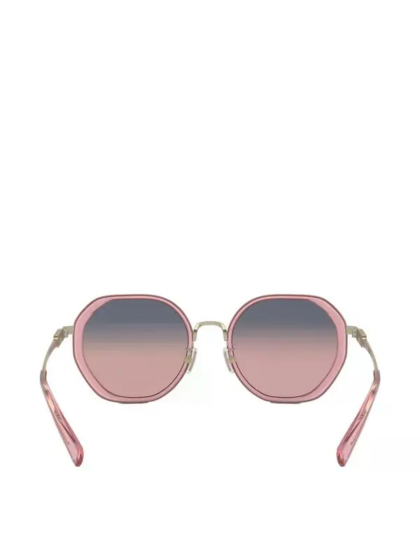 COACH Geometric Frame Sunglasses - Pink