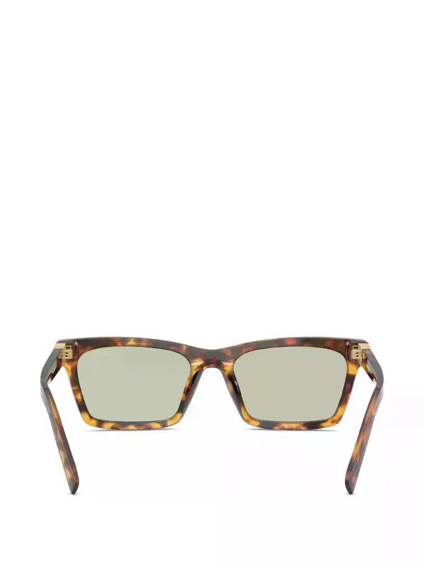 Miu Miu Tortoise-effect Rectangle-frame Sunglasses