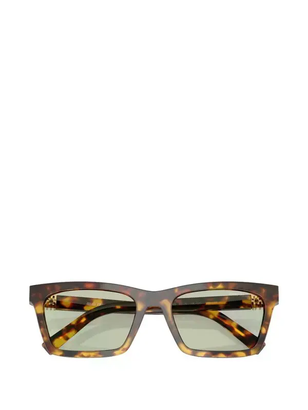 Miu Miu Tortoise-effect Rectangle-frame Sunglasses