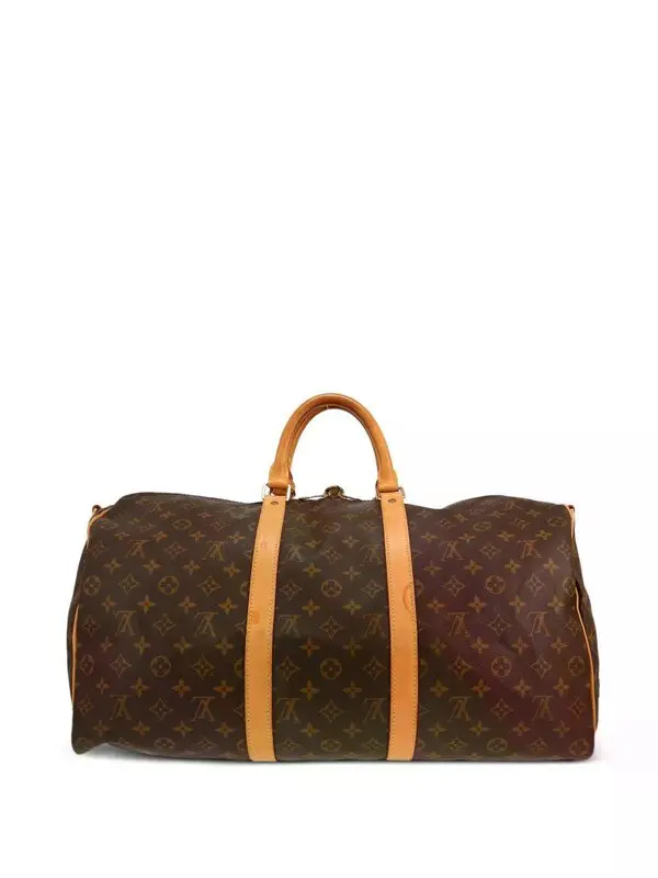 LOUIS VUITTON 1997 Monogram Keepall Travel Bag - Brown