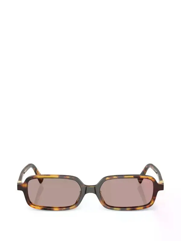 Miu Miu Rectangle Frame Sunglasses - Green