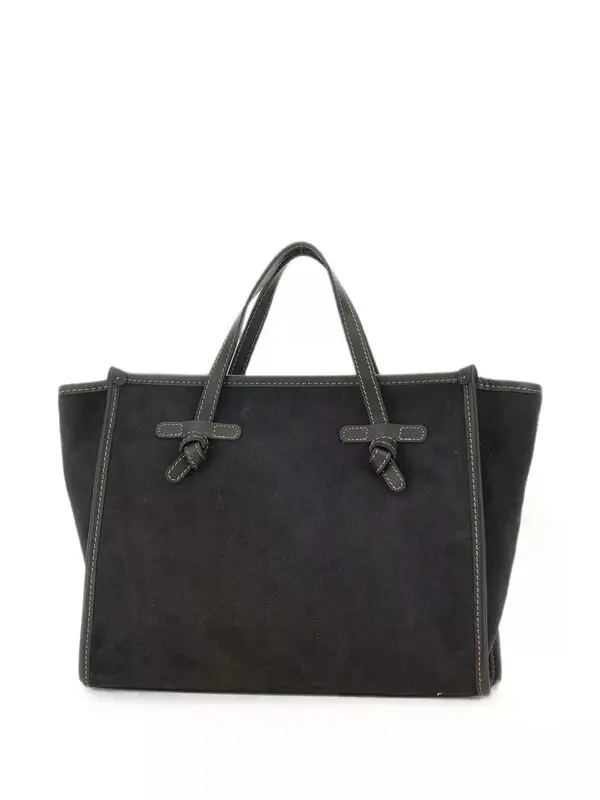 MARCELLA CLUB Medium Missmarcella 32 Suede Tote Bag - Black
