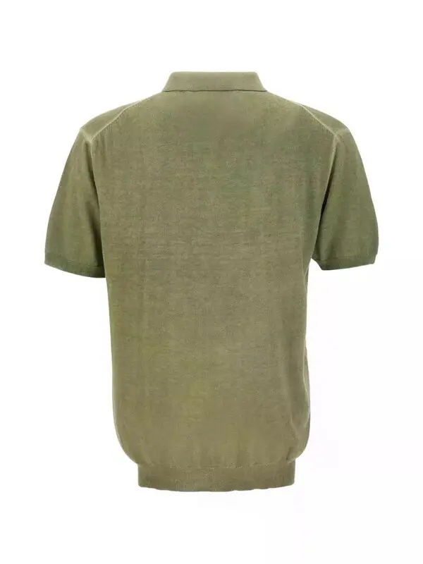 Peuterey Correbois Frs Cotton-crepe Polo Shirt - Green