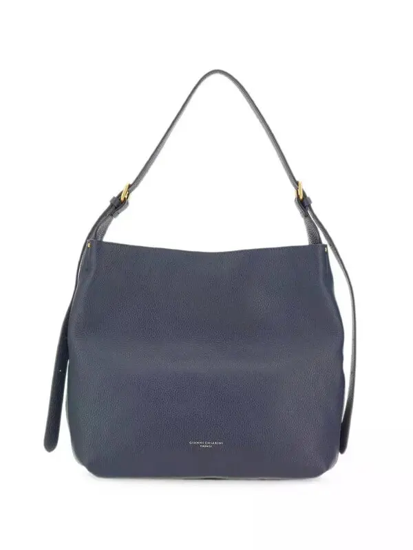 GIANNI CHIARINI Barbara Leather Shoulder Bag - Blue
