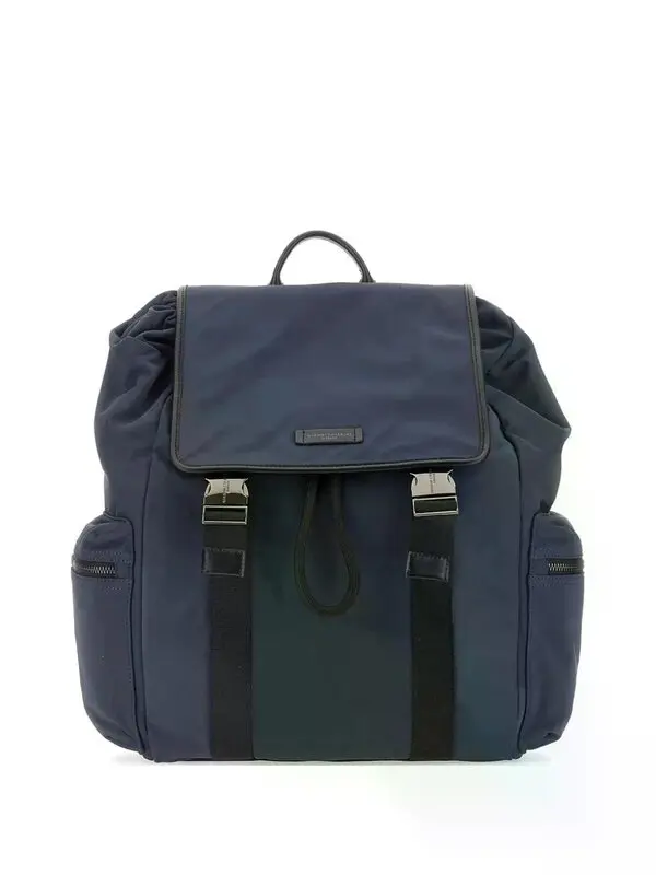 GIANNI CHIARINI Oslo Leather-trimmed Backpack - Blue