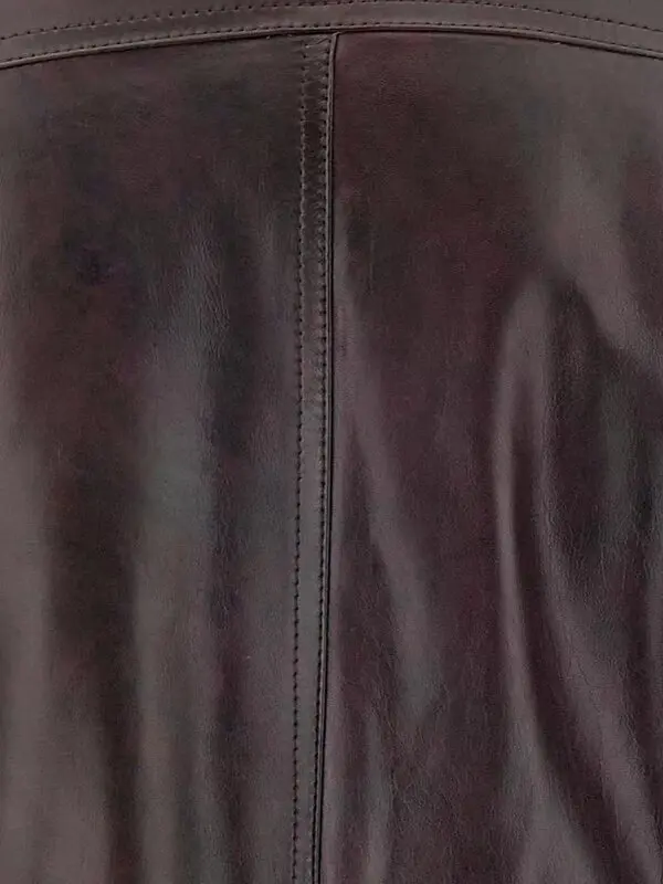 VOLFAGLI FIRENZE Reversible Leather Bomber Jacket