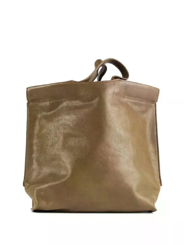 BEA MOMBAERS Matte Leather Shopper Tote Bag