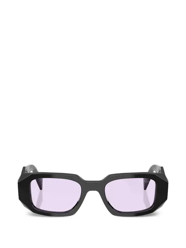 Prada Symbole Rectangle-frame Sunglasses - Black