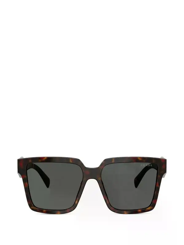Prada Tortoiseshell Effect Square-frame Sunglasses