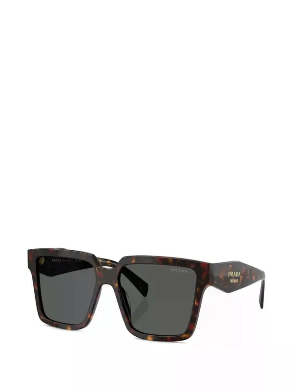 Prada Tortoiseshell Effect Square-frame Sunglasses