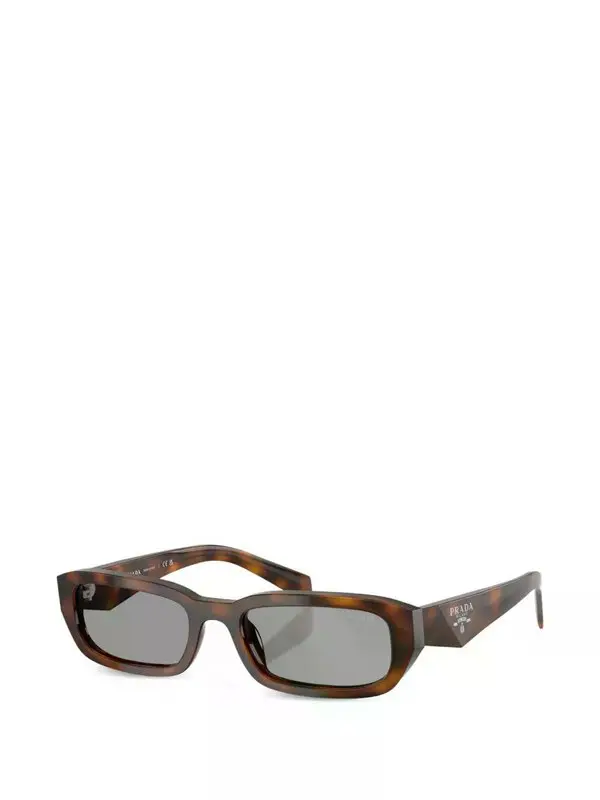 Prada Rectangle Frame Sunglasses - Brown