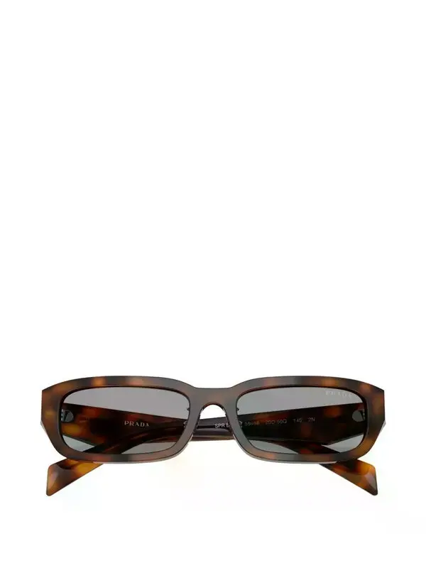 Prada Rectangle Frame Sunglasses - Brown