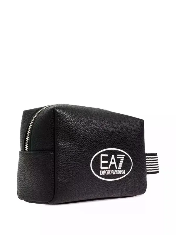 EA7 Logo Print Cosmetic Bag