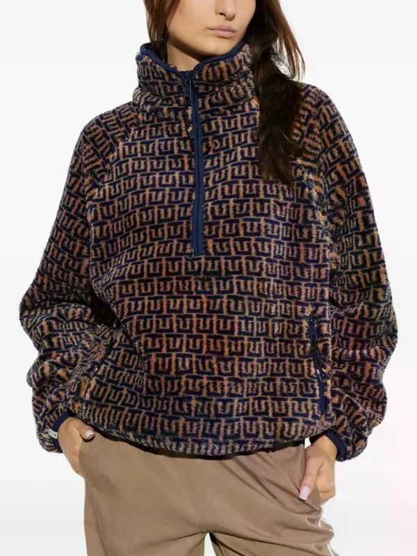 The Upside Castilla Tu Print Half-zip Sweatshirt