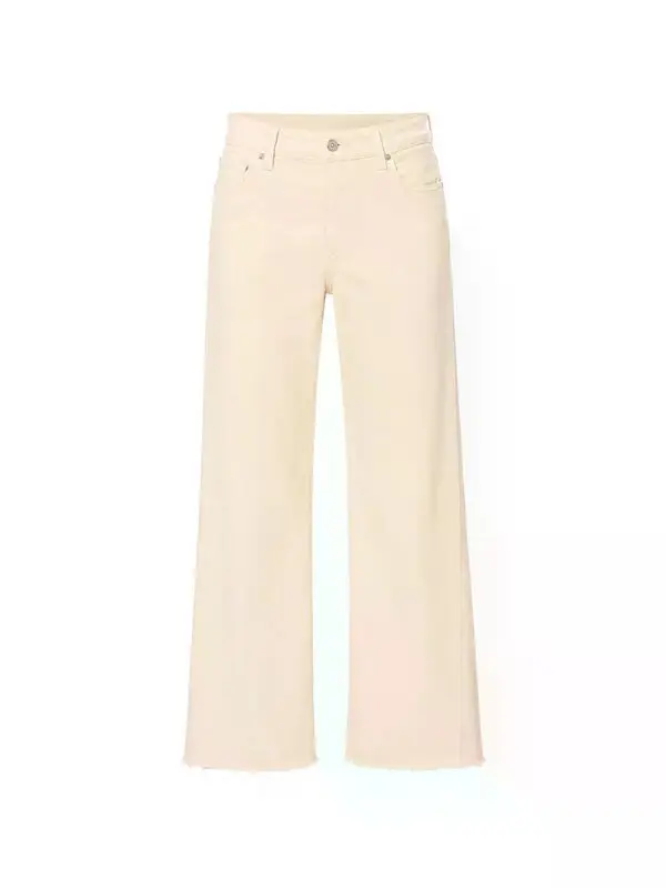 Paige Vanessa Frayed Hem Jeans - Neutrals