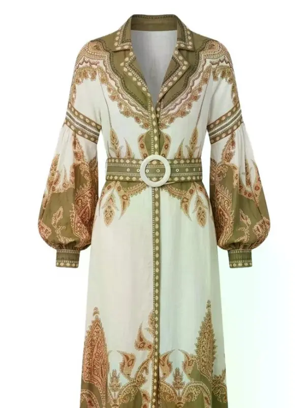 SCARLETT POPPIES Florista Paisley-print Dress - Neutrals