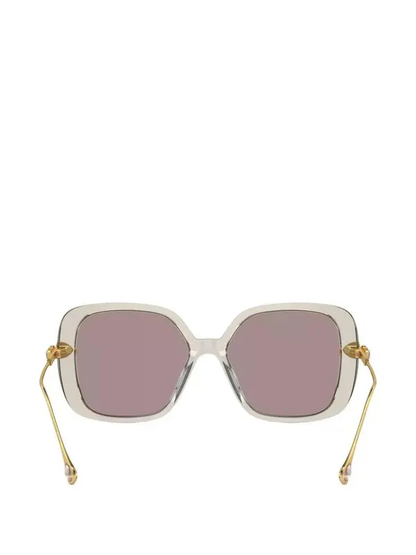 SWAROVSKI Crystal Embellished Square Frame Sunglasses