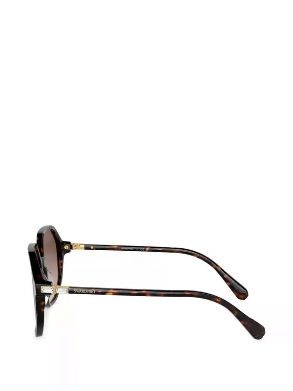 SWAROVSKI Crystal Embellished Geometric Sunglasses