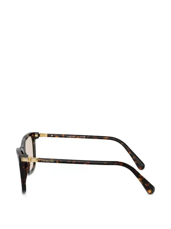 SWAROVSKI Crystal Embellished Square Frame Sunglasses