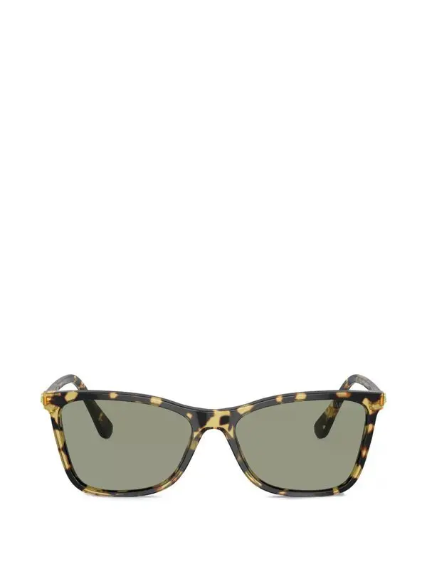 SWAROVSKI Embellished Rectangle Sunglasses - Brown