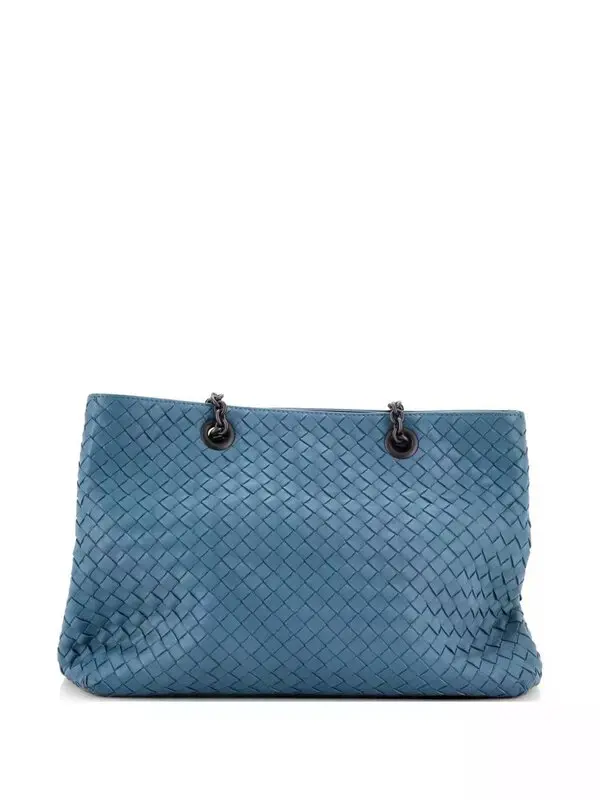 Bottega Veneta Double Chain Intrecciato Nappa Medium Tote Bag