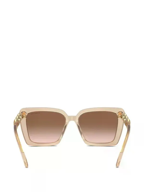 SWAROVSKI Crystal Embellished Square Frame Sunglasses