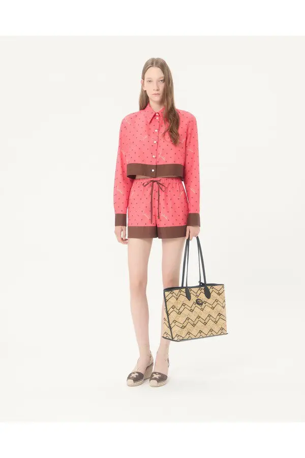 Valentino Garavani Medium Raffia Shopping Bag