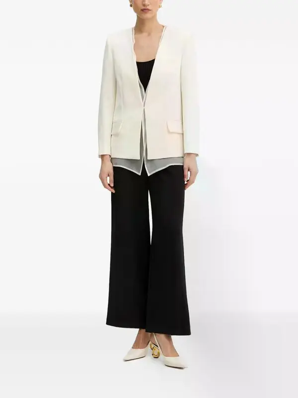 SIMONA CORSELLINI Cady Organza-detail Blazer