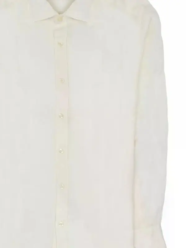 120% Lino Long-sleeve Linen Shirt - Neutrals