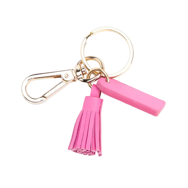 ROYCE NEW YORK Mini Tassel Keychain - Wildberry