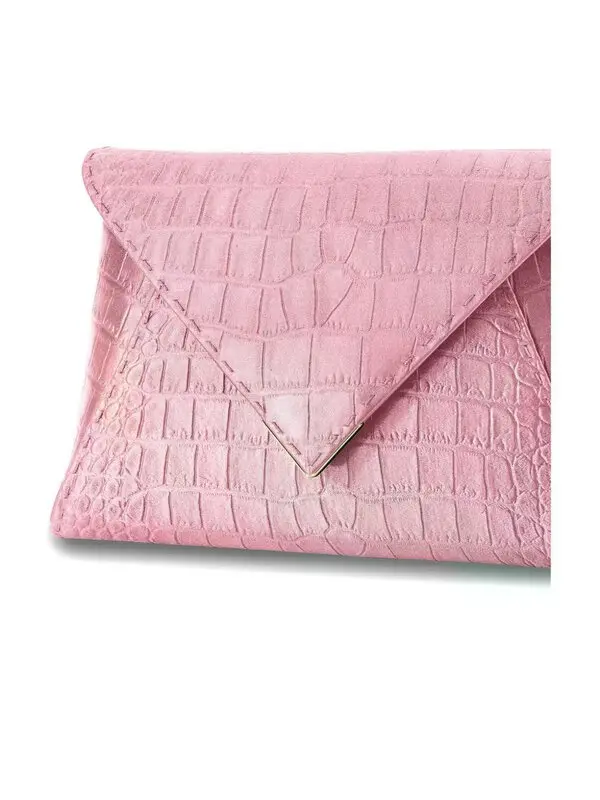 Tyler Ellis Lee Pouchet Crocodile-effect Clutch Bag
