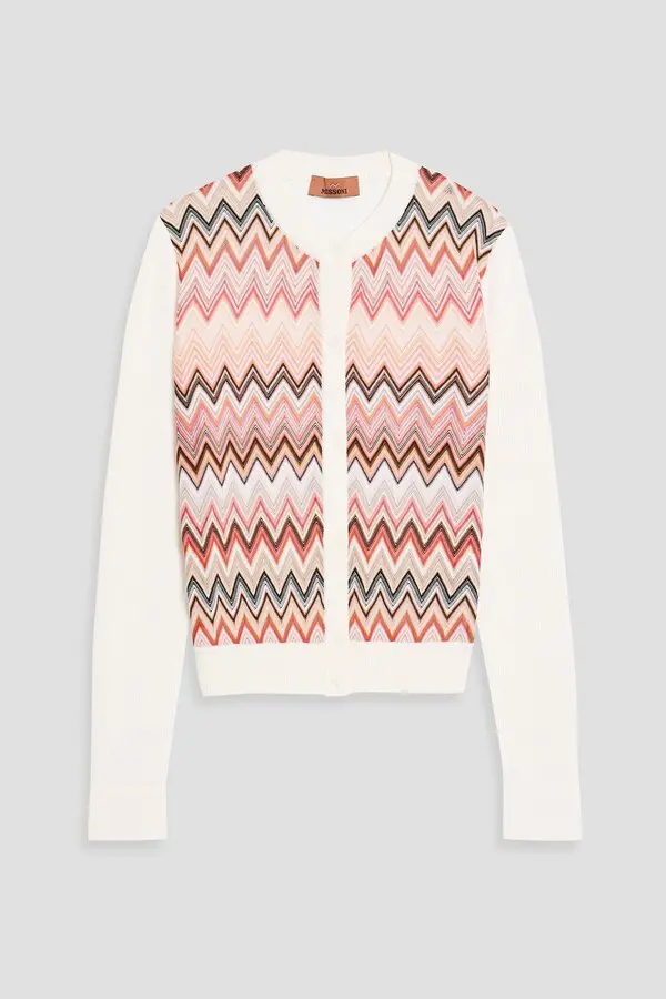 Missoni Zigzag Knit Cardigan - White