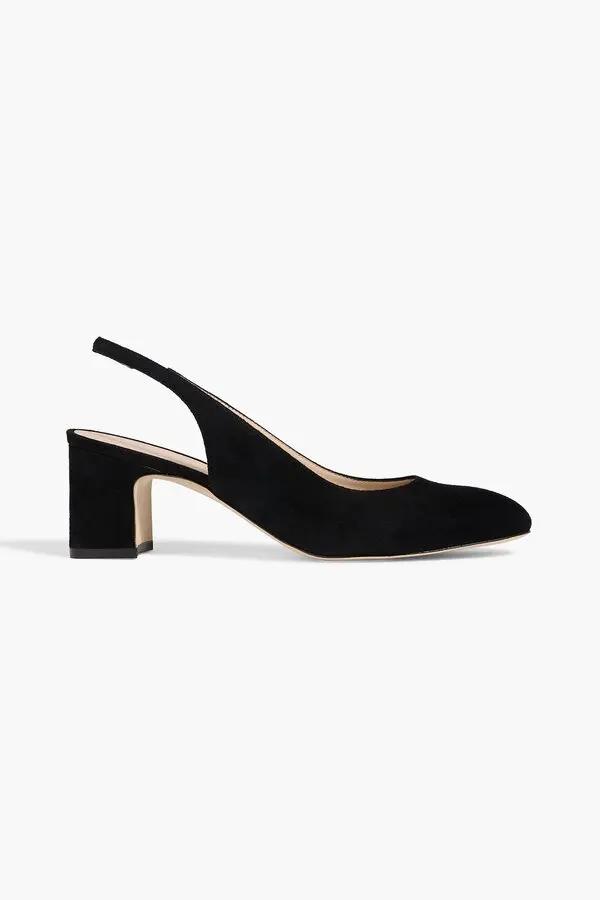 STUART WEITZMAN Milla 55 Suede Slingback Pumps