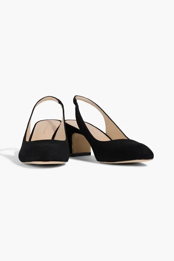 STUART WEITZMAN Milla 55 Suede Slingback Pumps