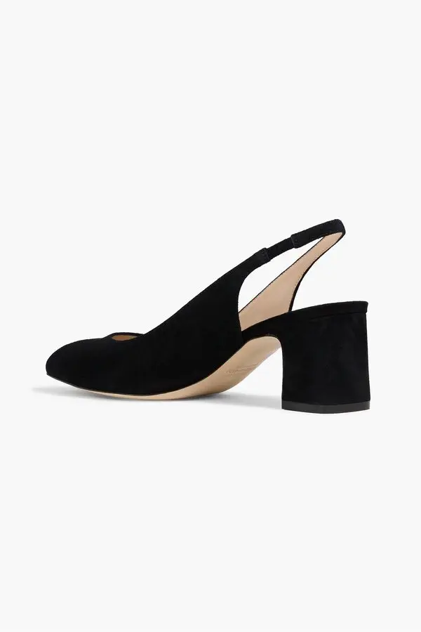 STUART WEITZMAN Milla 55 Suede Slingback Pumps