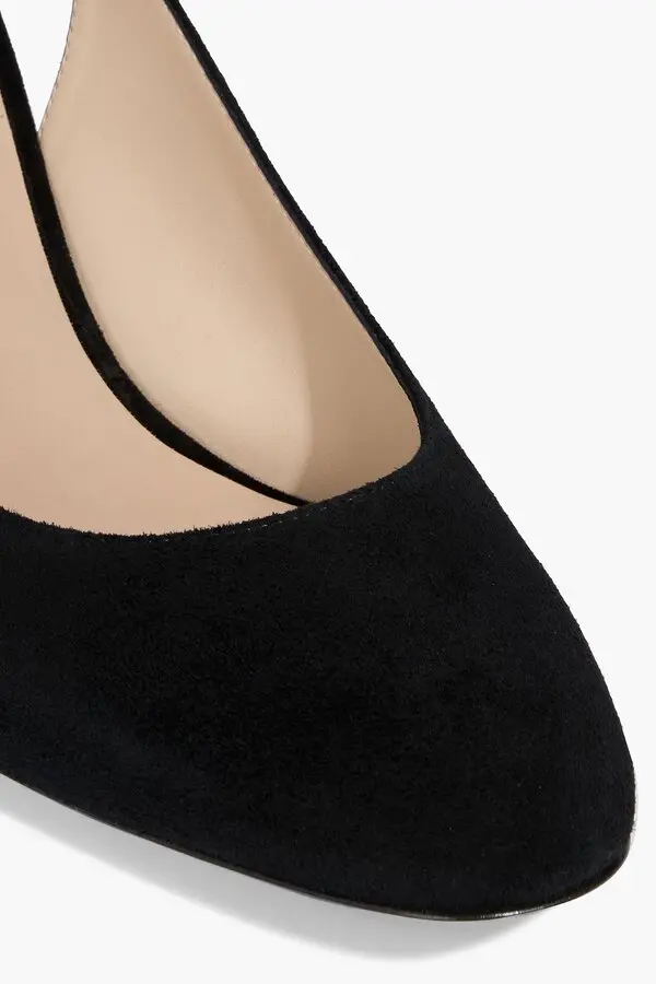 STUART WEITZMAN Milla 55 Suede Slingback Pumps