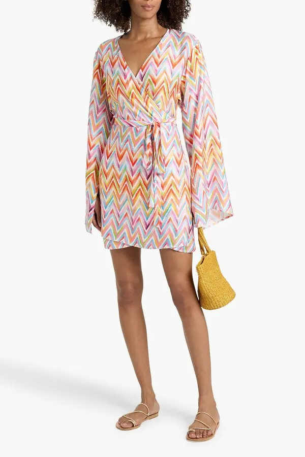 Missoni Printed Satin Mini Dress